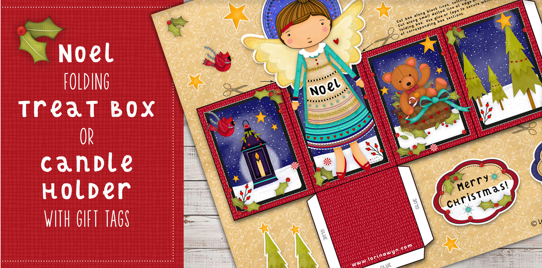 Noel Folding Treat Box – Huckleberry Moose