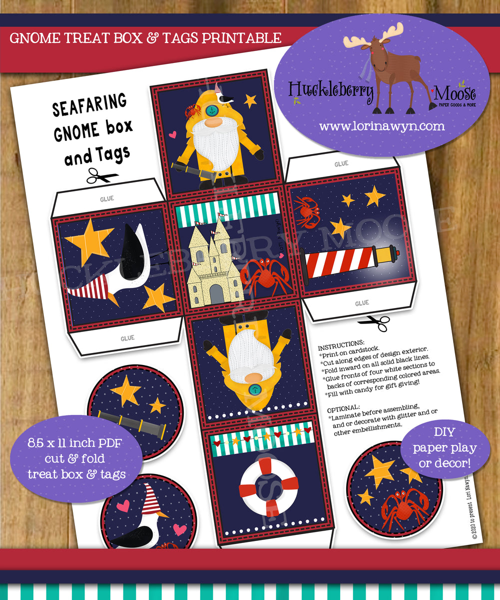 Sea Captain Gnome Box – Huckleberry Moose