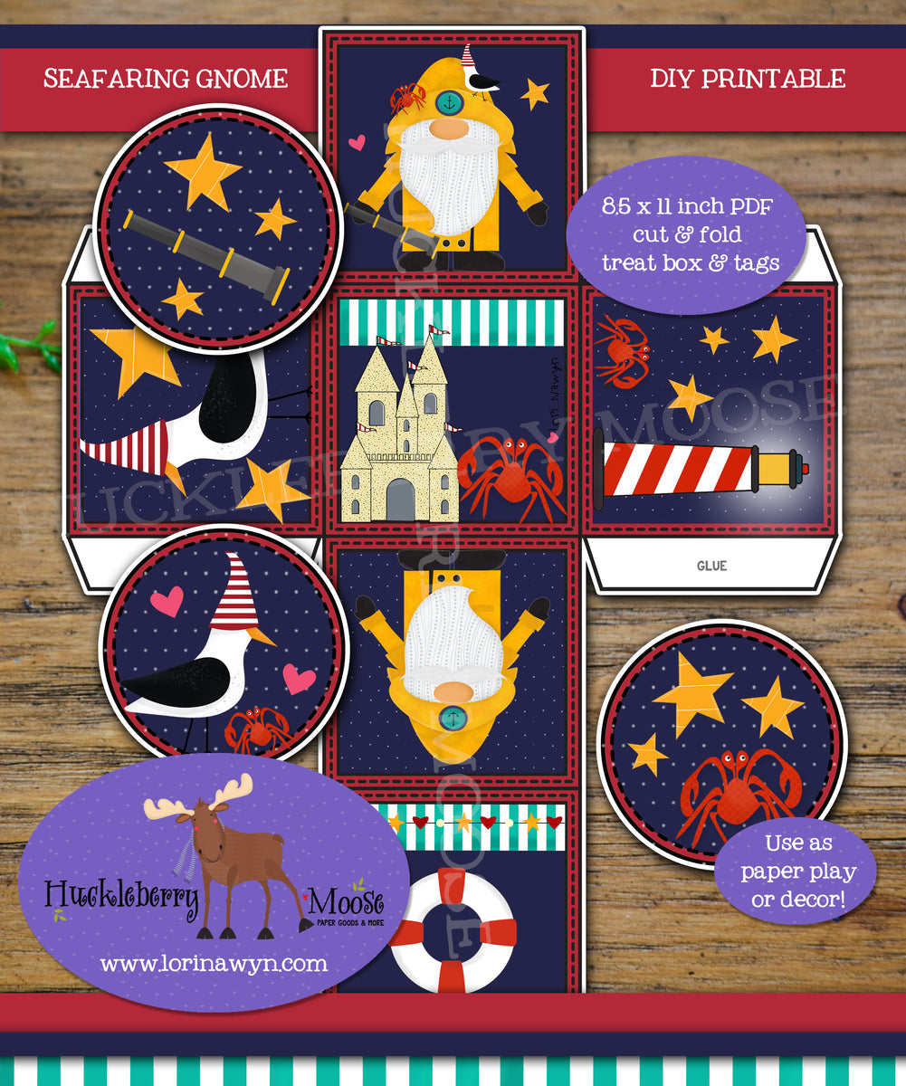 Sea Captain Gnome Box – Huckleberry Moose